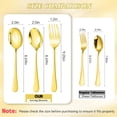 14Pc Serving Utensils,Gold Stainless Steel Serving Spoons for Buffet ...