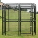 Walnest Outdoor Extra Large Bird Aviary Silver Black Large Parrots ...