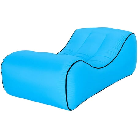 Inflatable Lounger Air Chair Portable Outdoor Beach Chair with Carry ...
