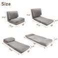 Bean Bag Bed Folding Sofa Bed,Extra Thick and Long Fluffy 4 Position ...