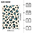 Blue Leopard Print A5 Notebook Set of 2 Refillable 60 Sheets Detachable ...