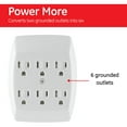 GE 6 Ac Grounded Tap Outlet, White, 2 Pack, 46852 - Walmart.com