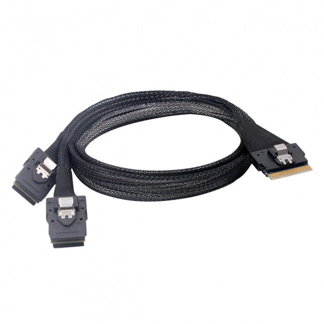 CY PCI-E Ultraport Slimline SAS Slim 4.0 SFF-8654 8i 74pin to Dual SFF ...