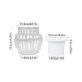 Transparent Hydroponic Self Watering Plant Pot | Plastic Automatic ...
