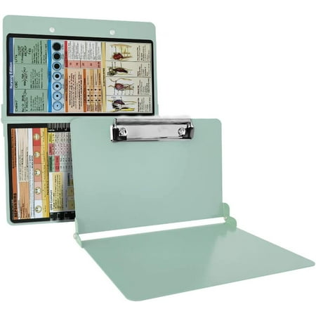 Nursing Clipboard Foldable, Metal Nurse Clipboard with Storage and ...