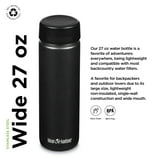 Klean Kanteen Wide w/Wide Loop Cap, 27oz, Black - Walmart.com