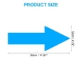 Uxcell 12"x5" Arrow Sticker, 4Pcs Self Adhesive Arrow Sign Floor ...