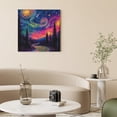 Abstract Starry Sky Framed Canvas Wall Art, Path Forest Dreamy ...