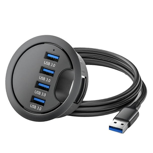 USB Hub Card Reader Computer USB Desktop Docking Station 3.0 Quad Port ...