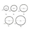 Binder Rings Sturdy Book Rings-Loose Binder Rings for Index-Cards and ...