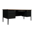 Flash Furniture 30x70 Office Desk, Commercial Grade, Double Pedestal, 5 ...