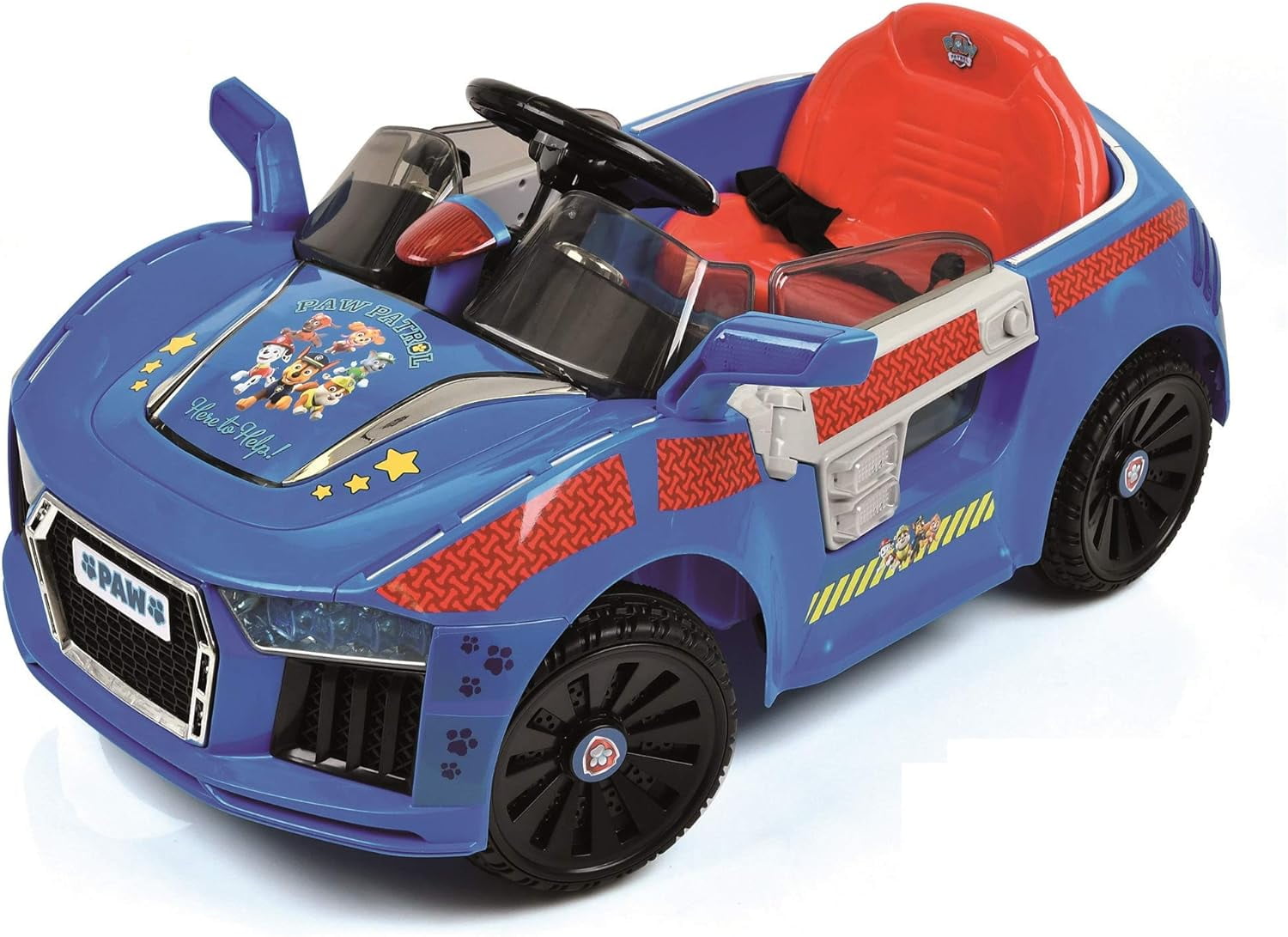 Carro Eléctrico Montable Paw Patrol 6v Con Luces Led Azul AEIOU ...