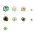 80PCS Multi-Color DIY Artificial Roses Craft Floral Set for Hair ...