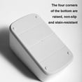 WEISIPU TV Remote Control Holder, 4 Compartments Organizer, ABS Plastic ...
