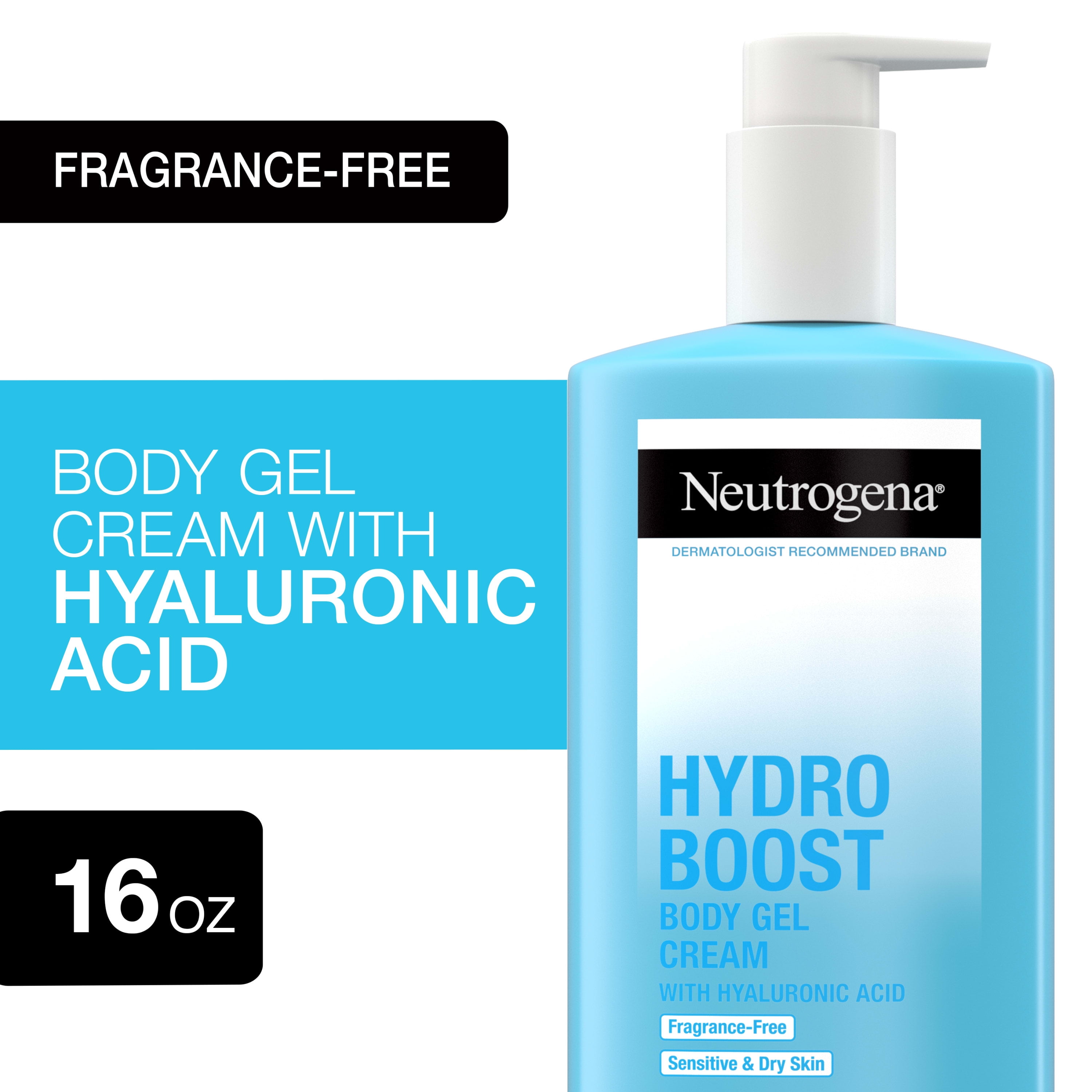 Neutrogena Hydro Boost Fragrance-Free Body Gel Cream, 16 oz - Walmart.com