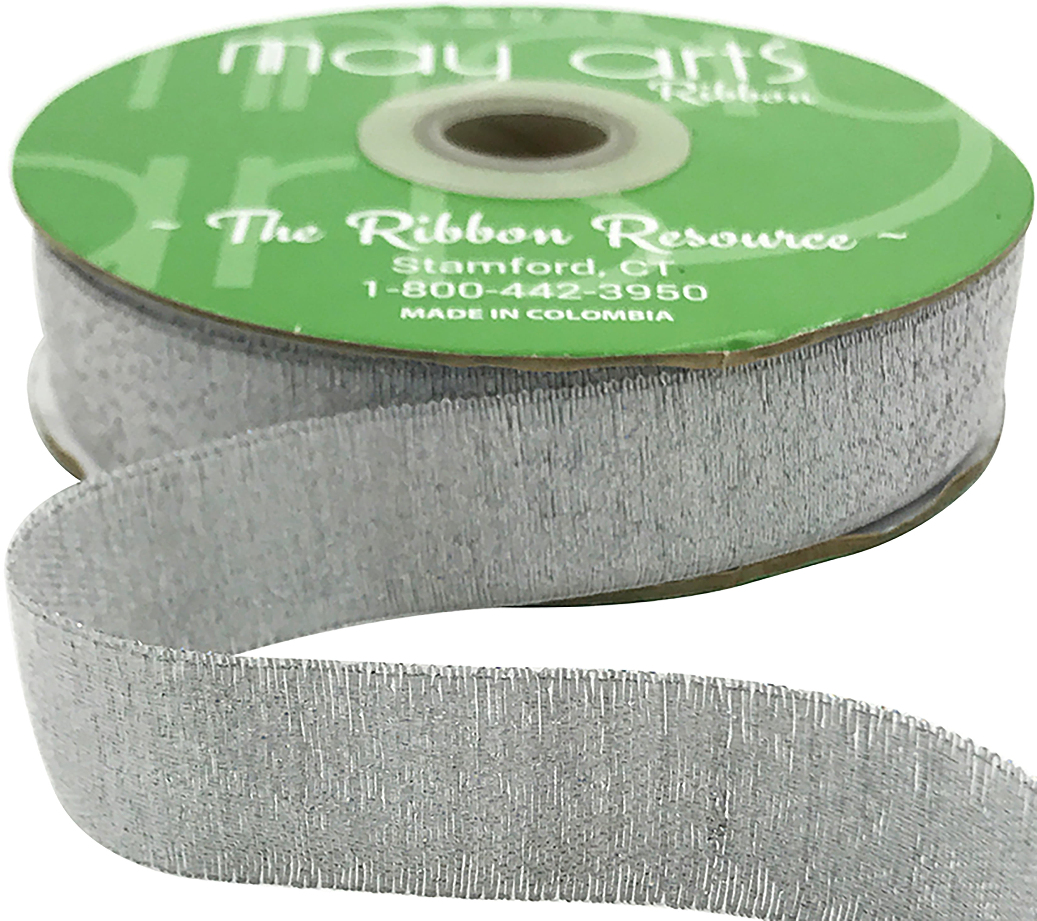 Metallic Ribbon 3/4" X 25yd - Dark Silver - Walmart.com