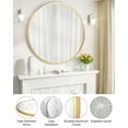 Coucheta 20-Inch Round Mirror - Gold Metal Frame Wall Mirror for ...