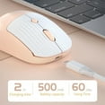 PYYAN-Wireless Bluetooth Mouse, 2.4G Cute Silent Computer Mouse for ...