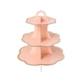 3-tier Cardboard Cupcake Stand Multi Style Watercolor Gradient Dessert ...