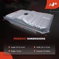 A-Premium Fuel Tank with Lock Ring & O-Ring Compatible with Pontiac ...