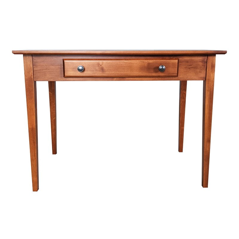 Coder Crossing Traditional Alder Wood Writing Desk in Warm Cherry ...