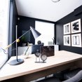 BESTYASH Retro Desktop Clock Black Metal Alarm Clock Nordic Style for ...