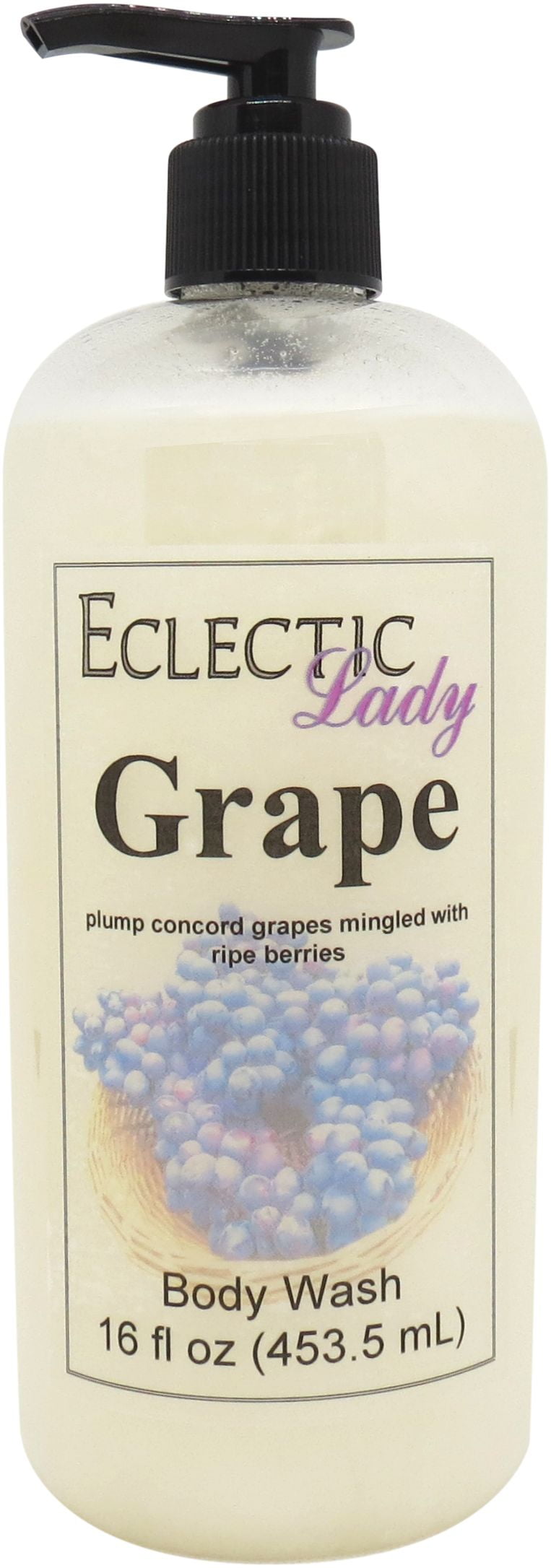 Grape Body Wash by Eclectic Lady, Liquid Shower Gel for Women and Men ...