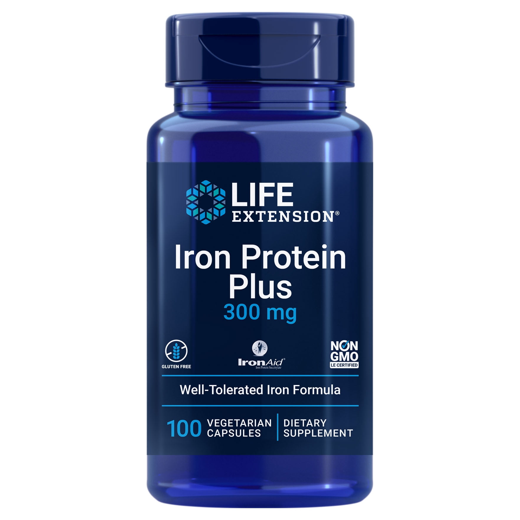 Life Extension Iron Protein Plus, 300 mg - Supports Red Blood Cell ...