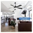 Ceiling Fan Slope Ceiling Kit for Slopes up to 45 Degrees, Sloped ...