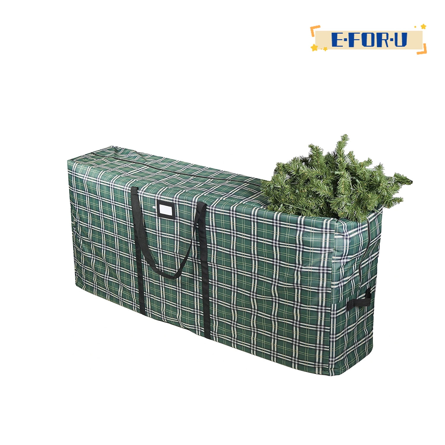 Christmas Tree Storage Bag - Plaid Christmas Tree Storage Box for ...