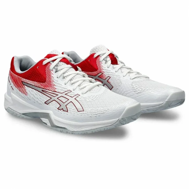 Asics Volleyball Shoes V-SWIFT FF 4 White/Classic Red 1053A066.101 2E ...