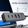 4 Port USB Hubs With USB3.0 USB2.0 and Two Type C Port for Laptop ...