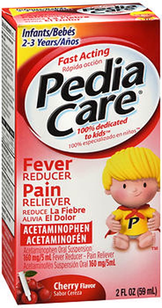 PediaCare Fever Reducer/Pain Reliever Drops Cherry - 2 oz - Walmart.com ...