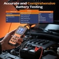 OBD2 Scanner and Battery Tester, Plug & Play Check Engine Light Code ...