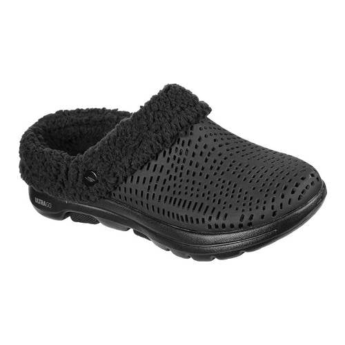 Skechers Women's Foamies Gowalk 5 Relax Faux Fur Lined Clog - Walmart.com