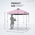 Demi Bonn 6.6 ft x 6.6 ft Pop-Up Canopy Tent with Roller Bag, Portable ...