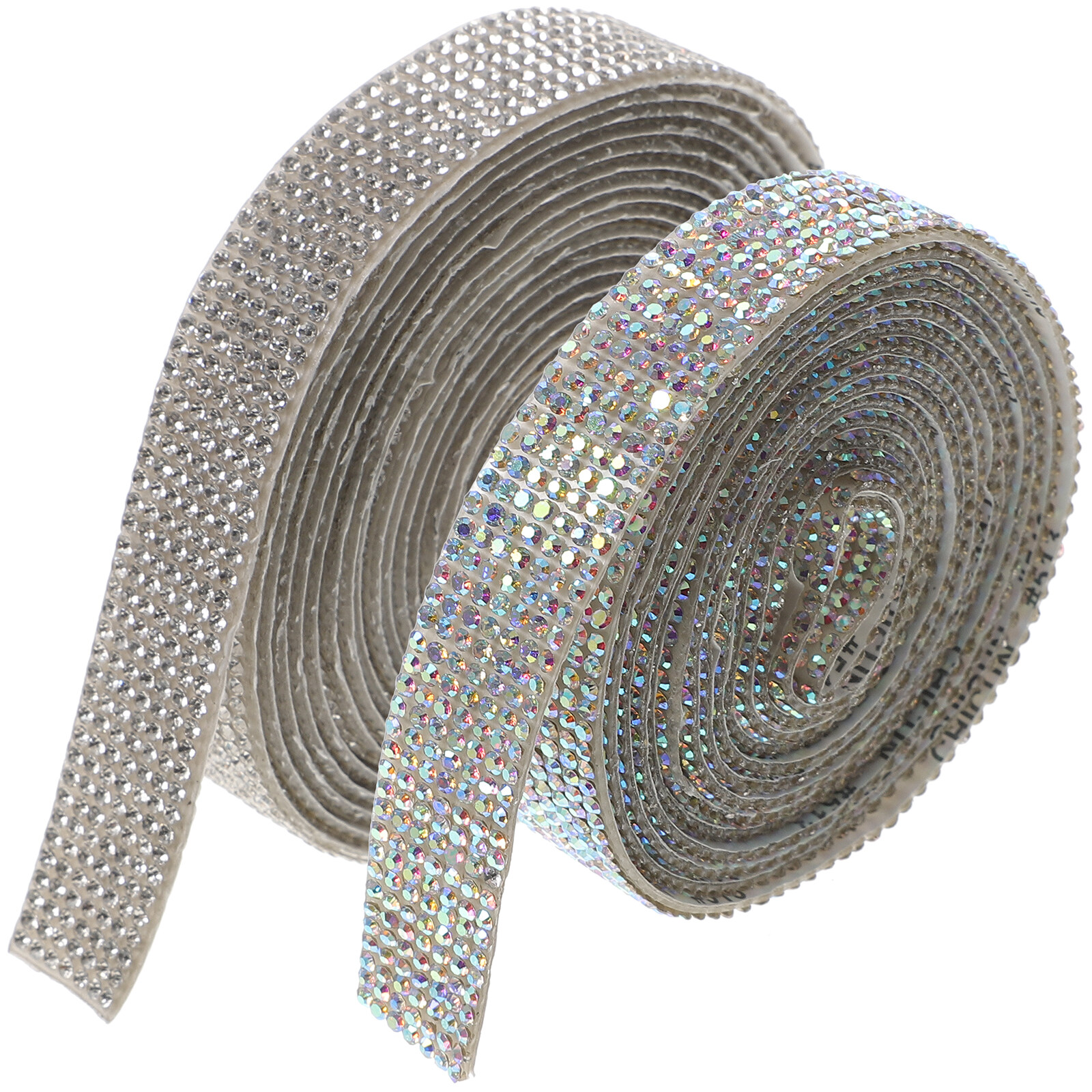 2 Rolls Self Adhesive Crystal Rhinestone Strips Diamond Ribbon Bling ...