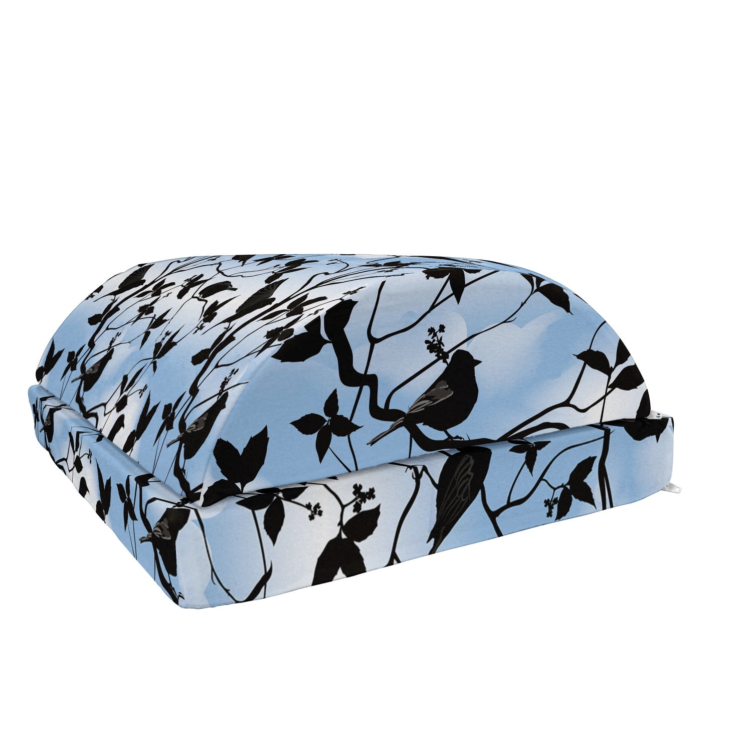 Birds Foot Rest, Silhouettes of Hummingbirds Flying Crows on Tree ...