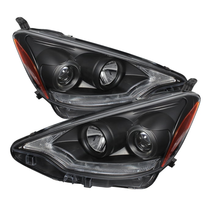 For 12-14 Toyota Prius C Sonar DRL LED Projector Headlights (Black) YD ...