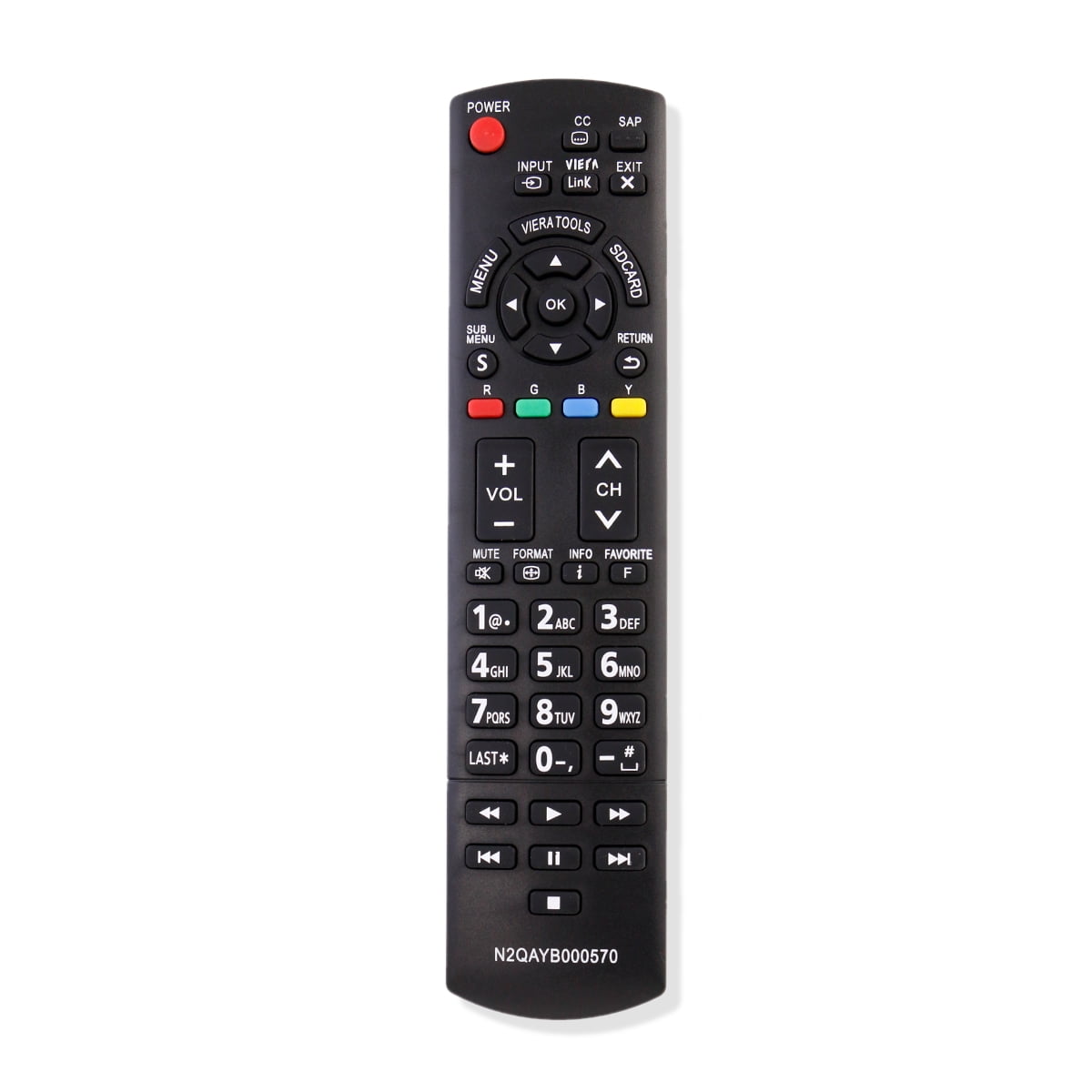 New N2QAYB000570 Remote Control fits For Panasonic TV TC-32LX44 ...