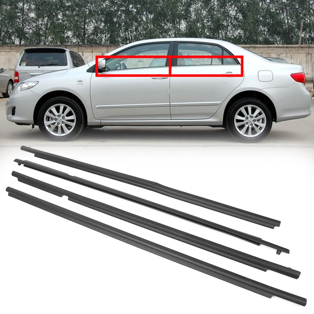 ZS for Toyota Corolla 2009-2012 Chrome Car Window Door Seal Belt ...