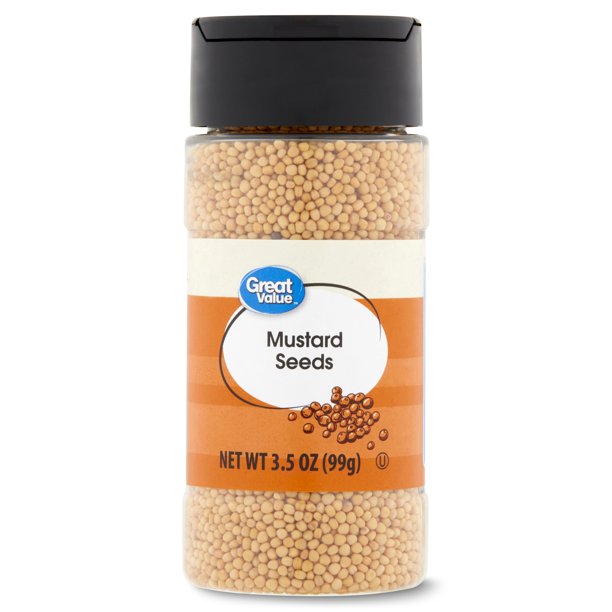 Great Value Mustard Seeds, 3.5 oz - Walmart.com