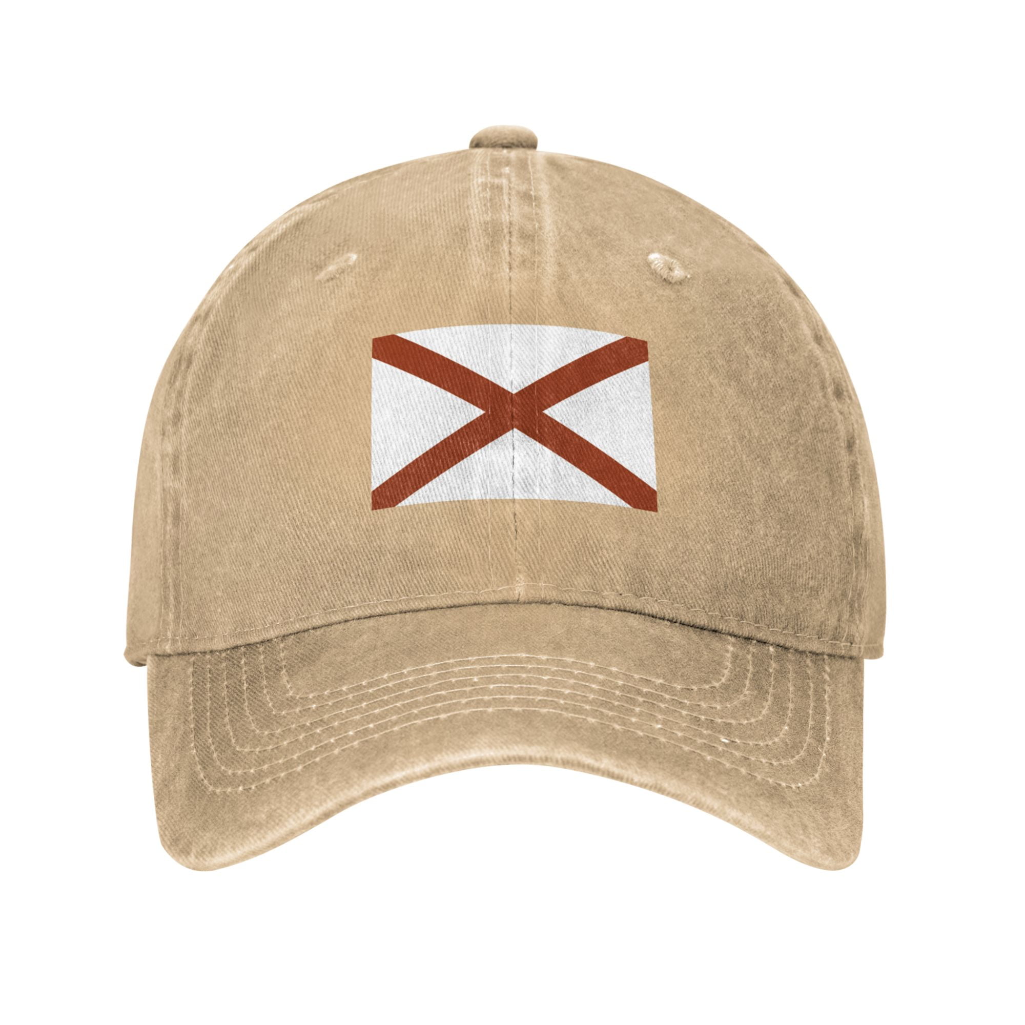 DouZhe Adjustable Washed Cotton Baseball Cap - Alabama State Seal Flag ...