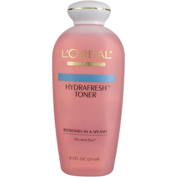 Loreal Paris 071249672044 Hydrafresh Toner Alcohol-Free, 1, Clear ...