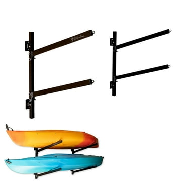 Indoor-Outdoor Swivel Kayak Wall Rack | Foldable Wall Mount | Holds 100 ...