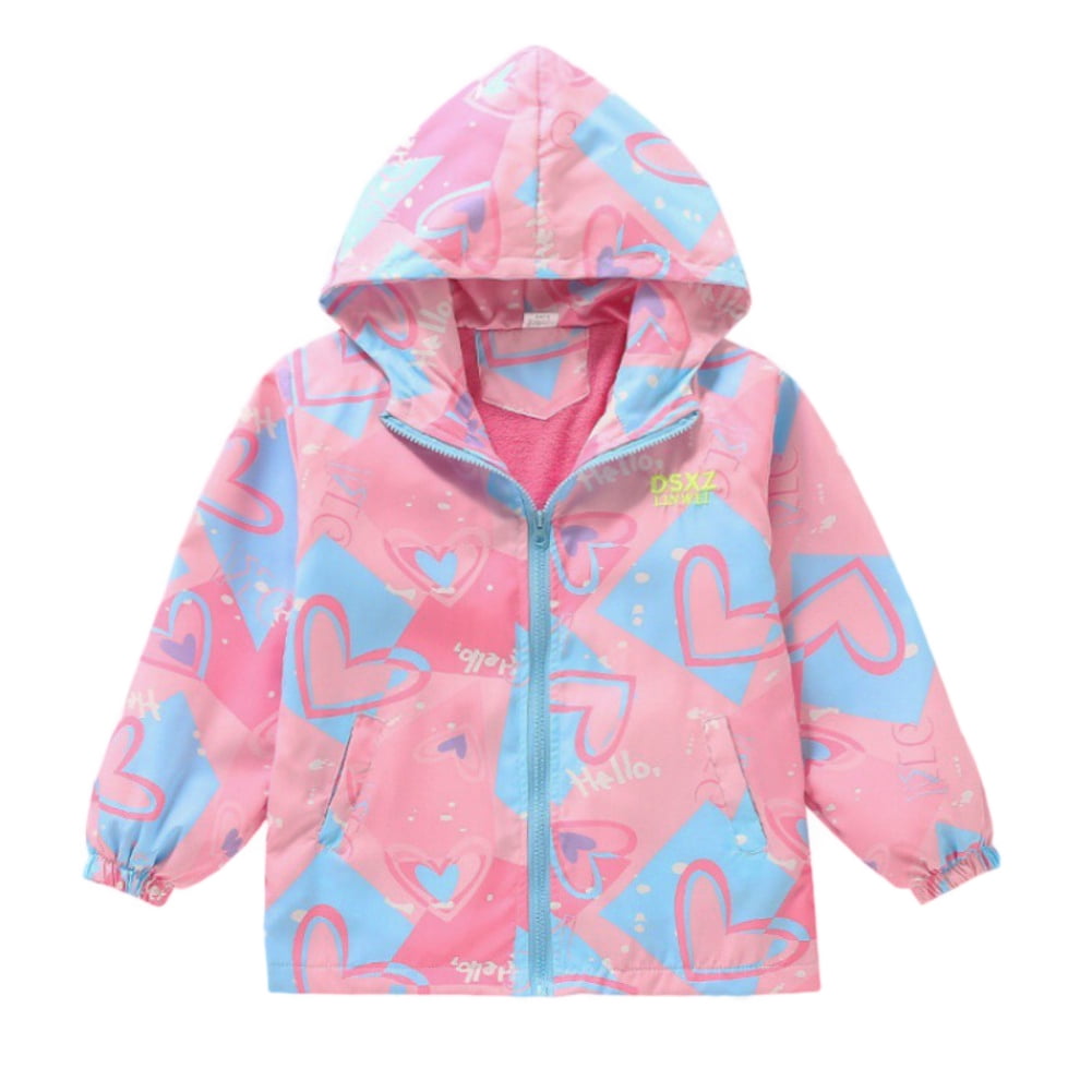 URMAGIC URMAGIC 3-13Y Child Girls Fleece Lined Active Jakcet Outdoor ...