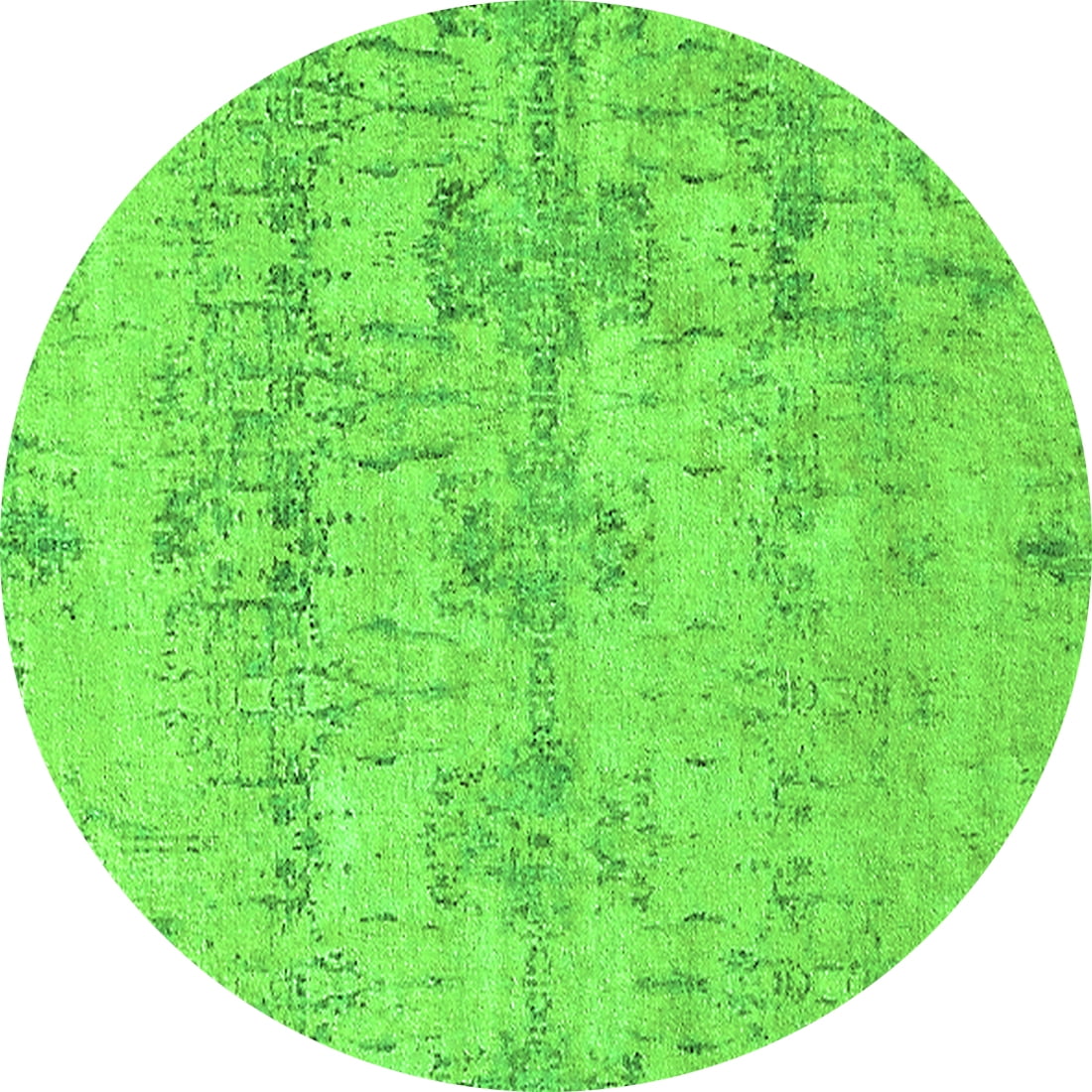 Ahgly Company Indoor Round Solid Green Modern Area Rugs, 8' Round ...