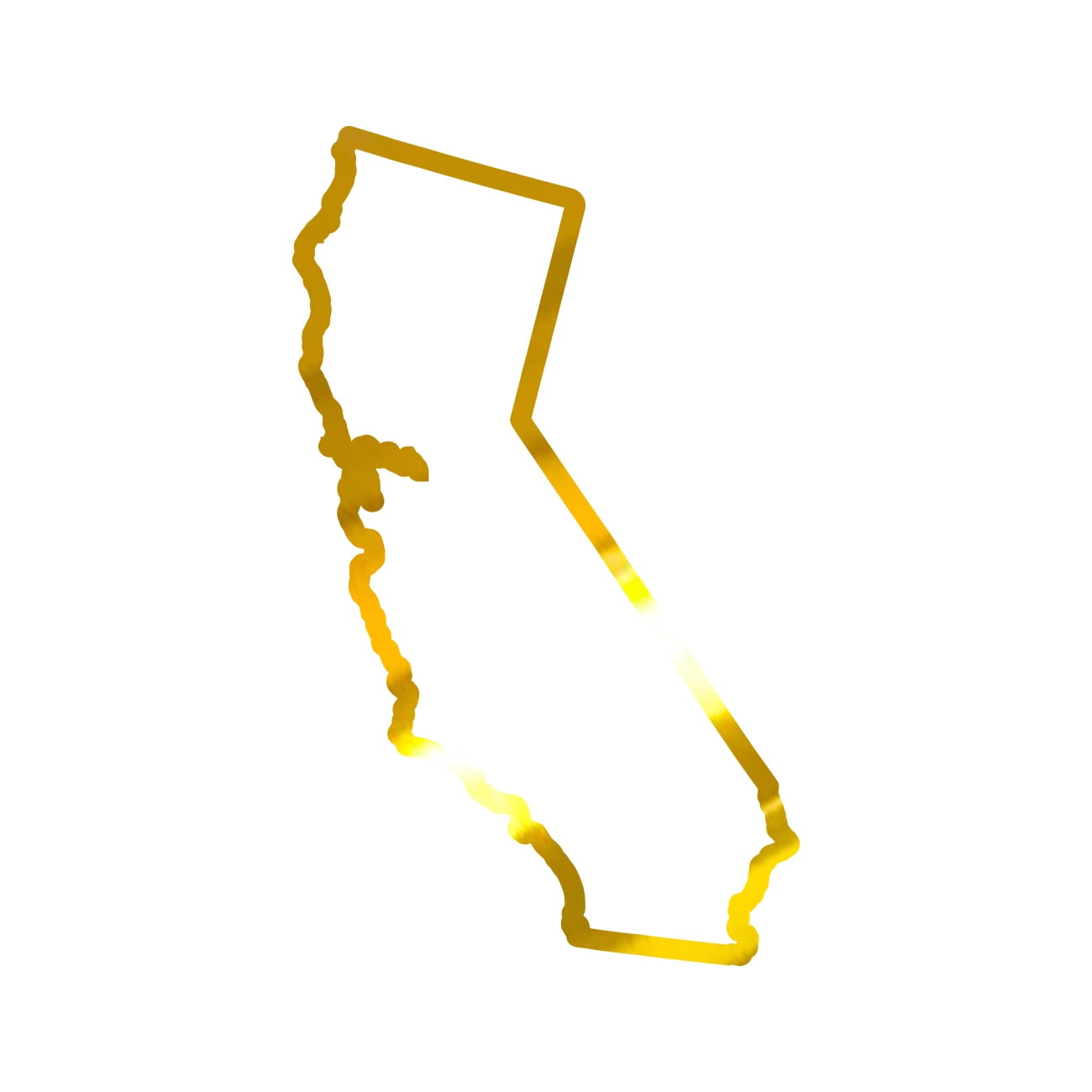 California Outline Sticker Decal Die Cut - Self Adhesive Vinyl ...