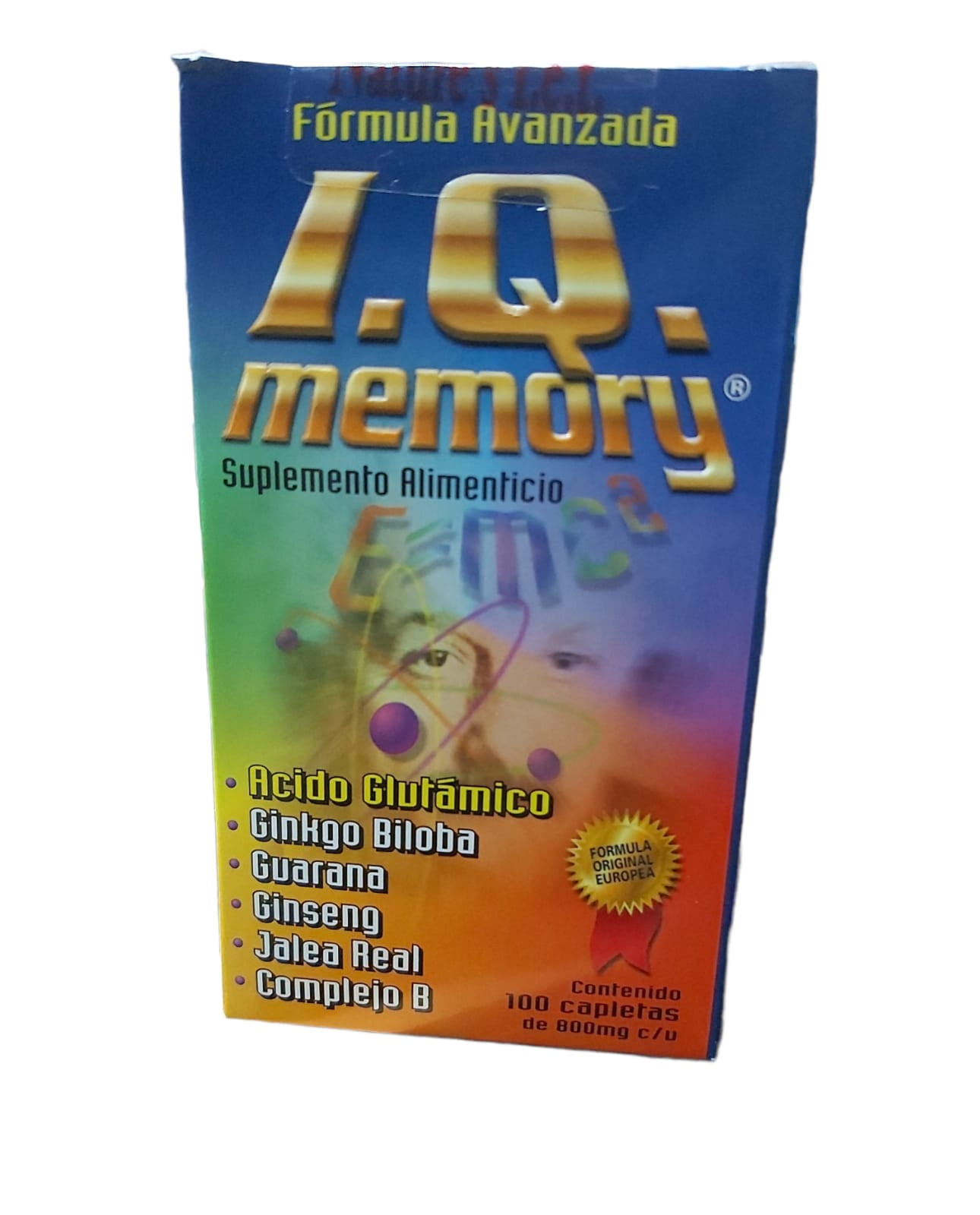 I.Q. Memory Nature's P.E.T. con 100 capsulas de 800 mg c/u Nature´s P.E ...