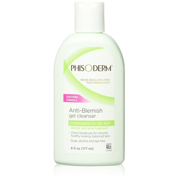 Phisoderm Anti-Blemish Gel Cleanser 6 oz ( Pack of 2) - Walmart.com ...